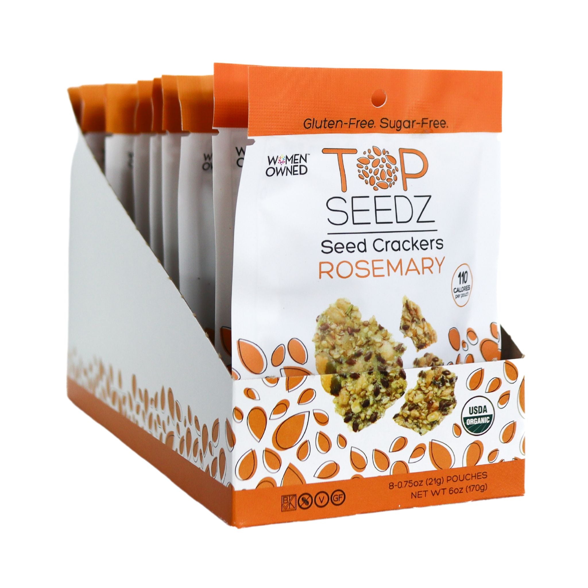 Rosemary Crackers Counter Display – Top Seedz