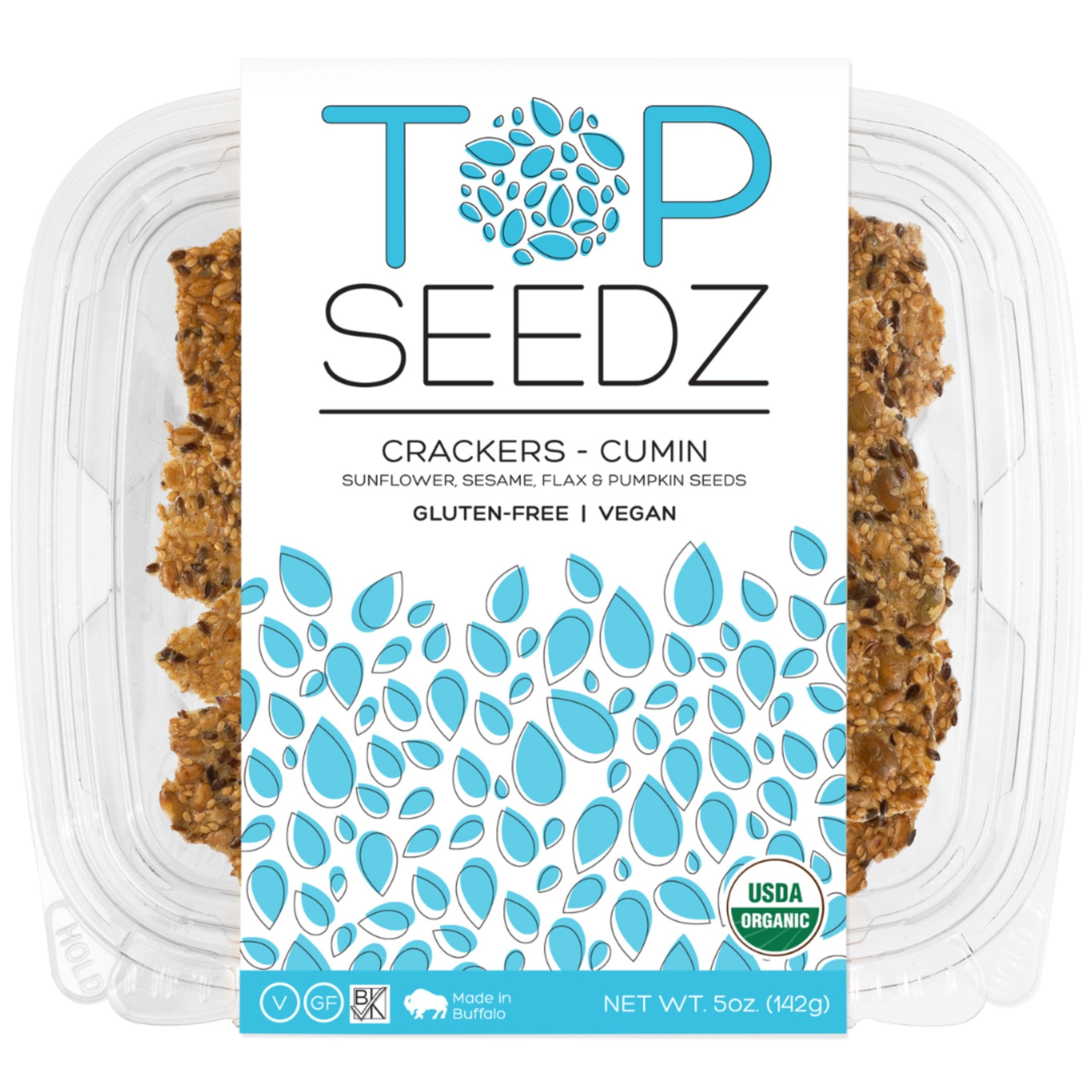 Organic Cumin Seed Crackers – Top Seedz